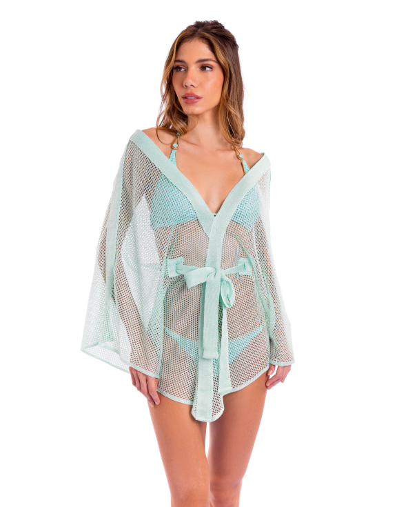 Kaftan Shiny Aquamarine