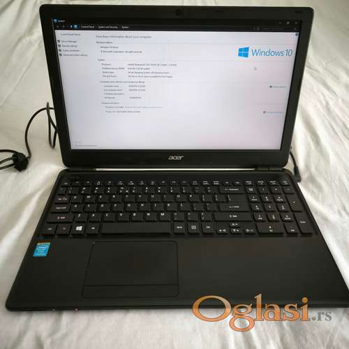 Acer 15.6-Intel x4-8gb ddr3-256gb SSD-punjač