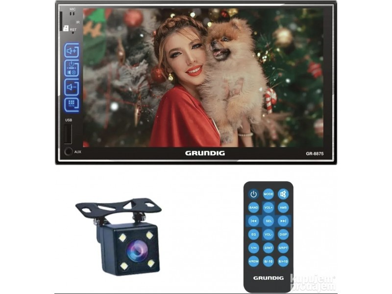 Grundig 7' GR-8875 auto multimedija sa kamerom