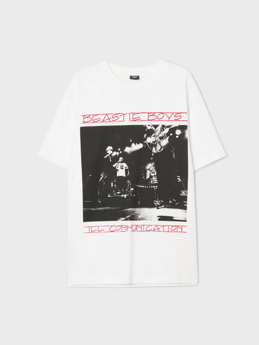 Bela majica s printom Beastie Boys