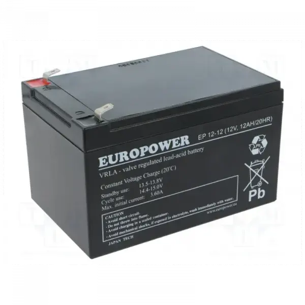 UPS Battery Europower ES12-12 12V 12AhID: EK000874471