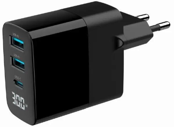 TA-UC-PDQC30LCD-BK-02 Gembird GaN USB brzi punjac, 30W 3-port (2xUSB-A+ USB-C)ID: EK000874935