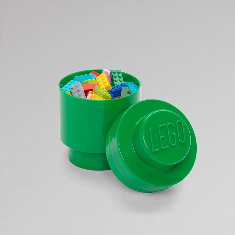 LEGO kutija za odlaganje, okrugla (1): Tamnozelena 40301734ID: EK000875391