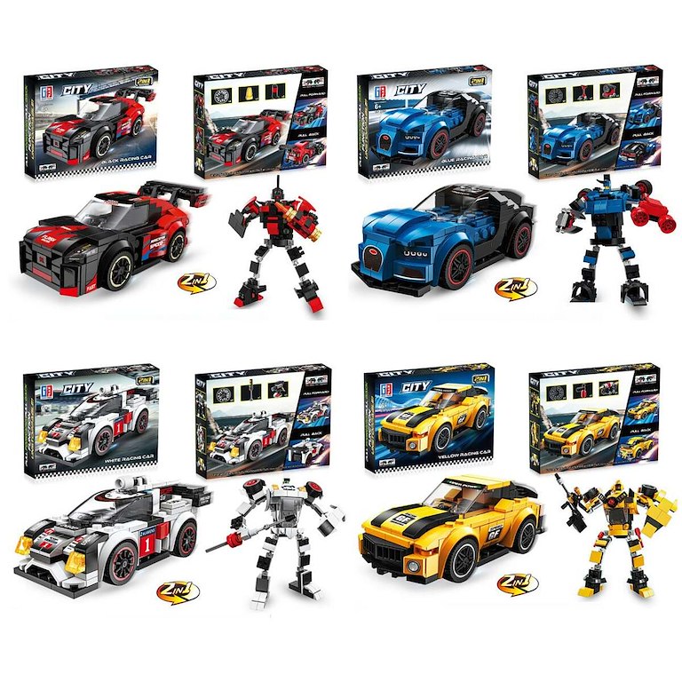 Kocke za sklapanje Transformers 2u1, 4 verzijeID: EK000874703