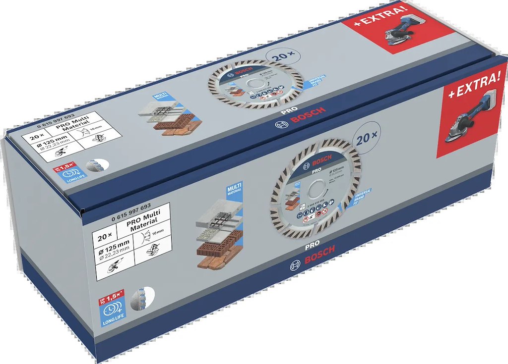 Bosch PRO MM 125mm dij.disk+GWS 18V-8 paket 0615997693ID: EK000875093