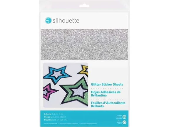 Silhouette Printable Glitter White nalepnice za štampu
