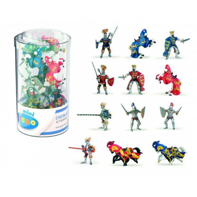 PAPO MINI VITEZOVI – SET OD 12 FIGURICA