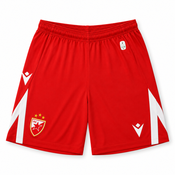 Kids FK Crvena zvezda Home Shorts 2026/27 – Macron