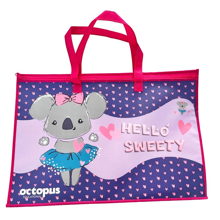 TORBA ZA BLOK BR.5 PLATNENA OCTOPUS HELLO SWEETY UNL-2565