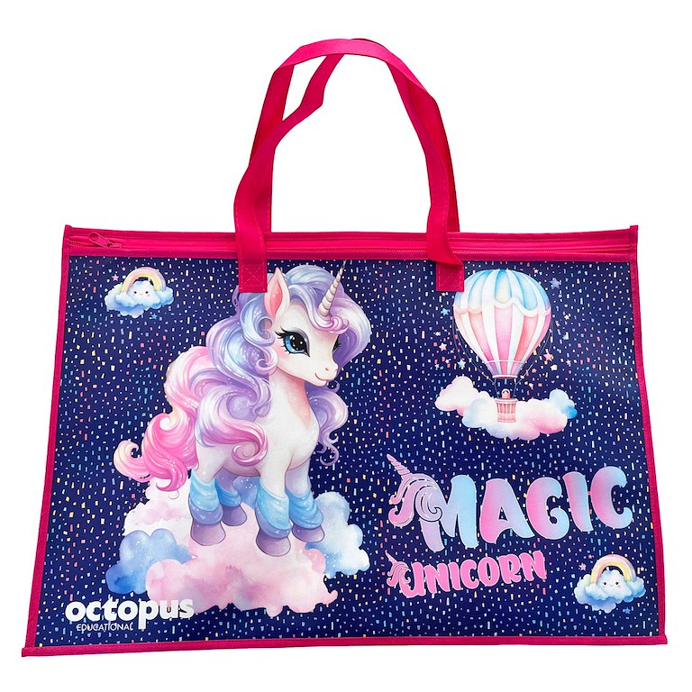 TORBA ZA BLOK BR.5 PLATNENA OCTOPUS MAGIC UNICORN UNL-2566