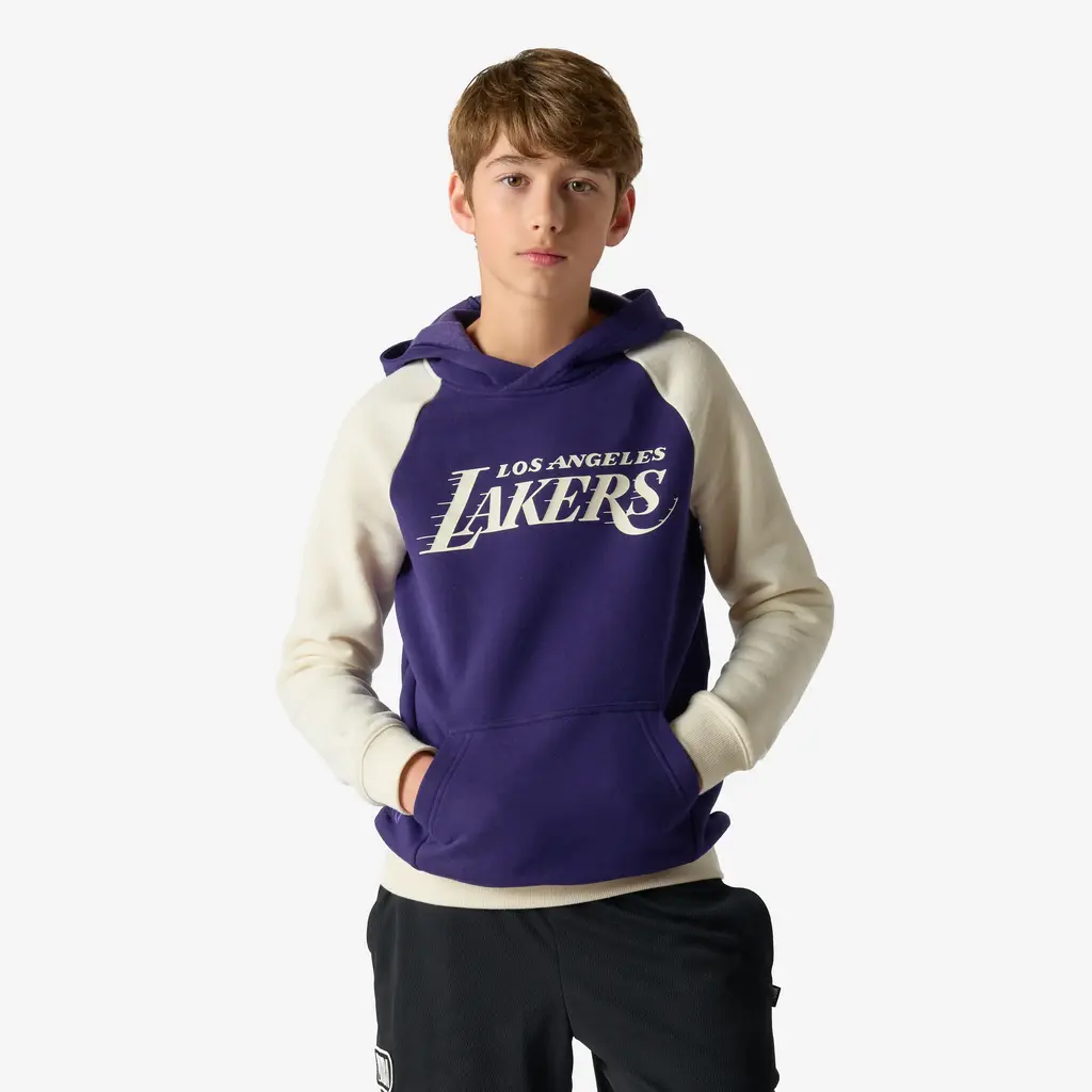 Ljubičasta dečja dukserica s kapuljačom NBA Lakers
