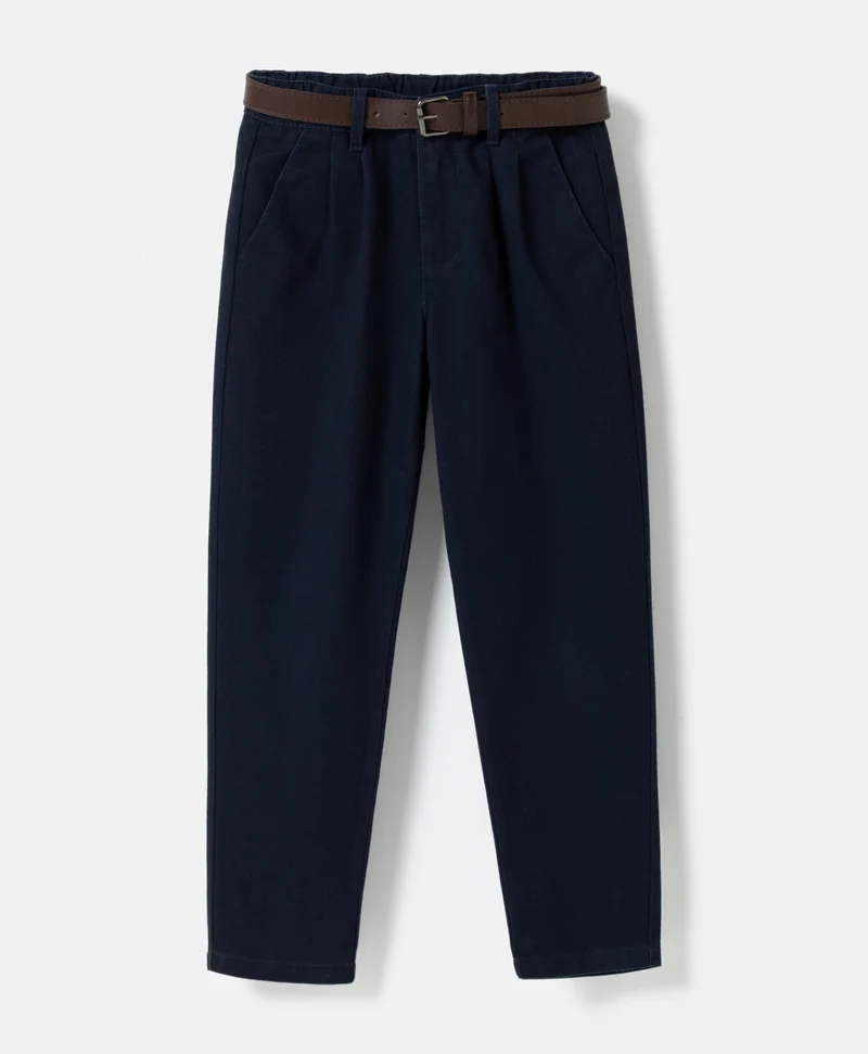 Pantalone za dečake teget sa kaišem