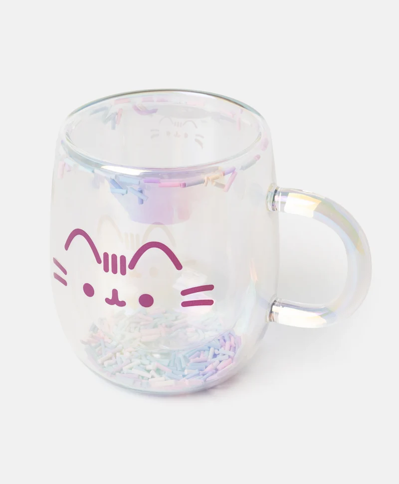 Staklena šolja Pusheen sa duplim zidom