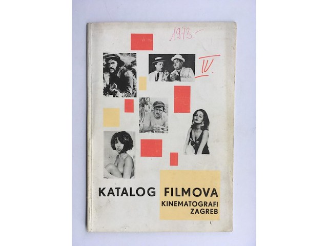 Kinematografi Zagreb stari katalog iz 70ih