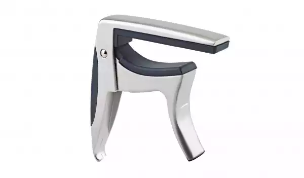 K&M 30910 Guitar capo-matt Chrome - Kapodaster