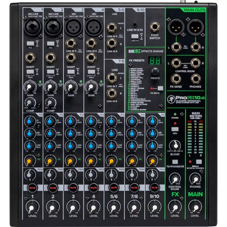 MACKIE ProFX10v3 - Pasivna mikseta - Mikseta bez snage