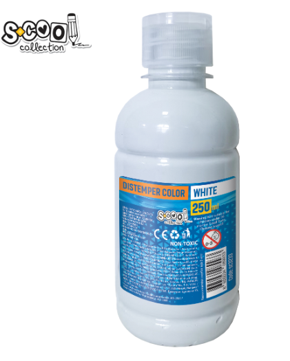 TEMPERA BELA 250ML SCOOL