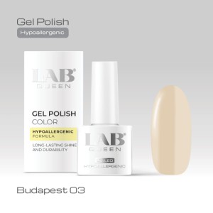 LAB QUEEN Gel lak Hypoallergenic BUDAPEST 03 6ml