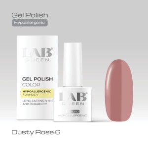 LAB QUEEN Gel lak Hypoallergenic DUSTY ROSE 06 6ml