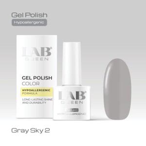 LAB QUEEN Gel lak Hypoallergenic GRAY SKY 02 6ml