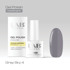 LAB QUEEN Gel lak Hypoallergenic GRAY SKY 04 6ml