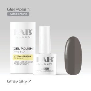 LAB QUEEN Gel lak Hypoallergenic GRAY SKY 07 6ml