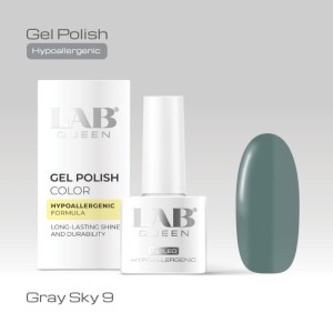LAB QUEEN Gel lak Hypoallergenic GRAY SKY 09 6ml