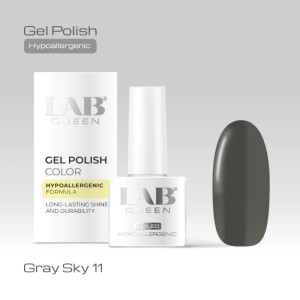 LAB QUEEN Gel lak Hypoallergenic GRAY SKY 11 6ml