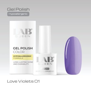 LAB QUEEN Gel lak Hypoallergenic LOVE VIOLET 01 6ml