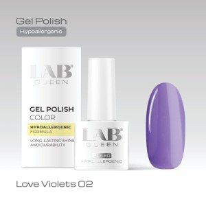 LAB QUEEN Gel lak Hypoallergenic LOVE VIOLET 02 6ml