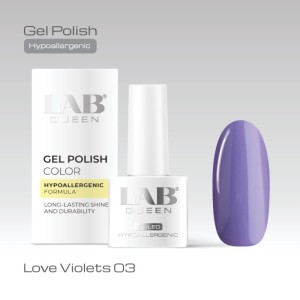 LAB QUEEN Gel lak Hypoallergenic LOVE VIOLET 03 6ml