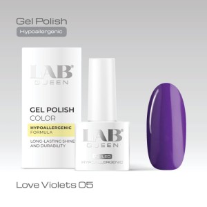 LAB QUEEN Gel lak Hypoallergenic LOVE VIOLET 05 6ml