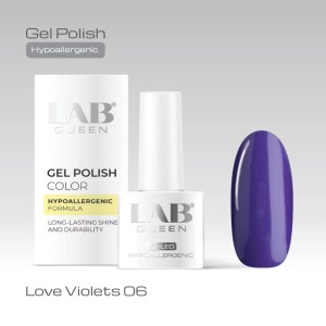 LAB QUEEN Gel lak Hypoallergenic LOVE VIOLET 06 6ml