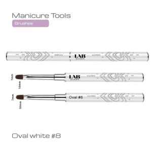 LAB QUEEN Cetkica Oval white #8