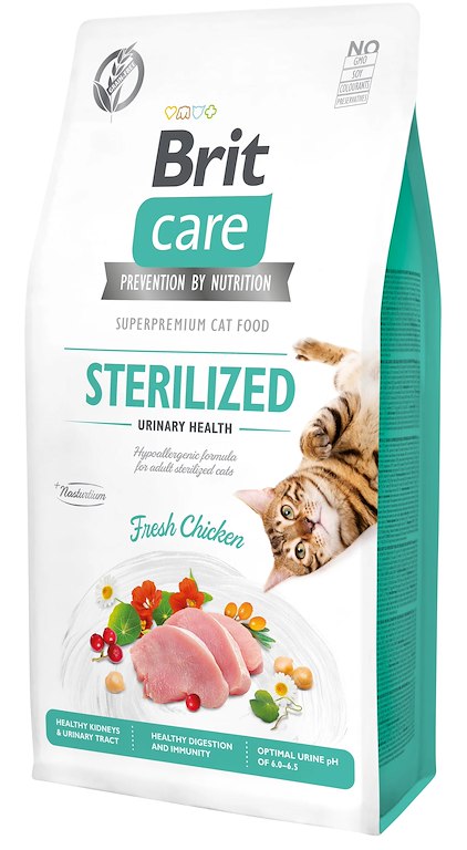 BRIT CARE Cat Sterilized Urinary Health, bez žitarica