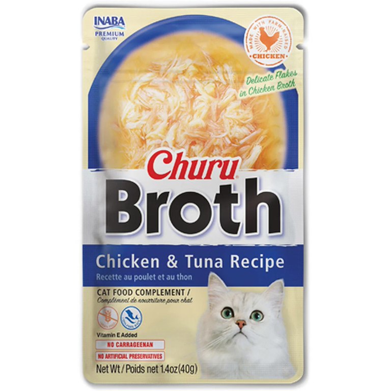 CIAO Broth za mačke, piletina i tunjevina u čorbi, 40g