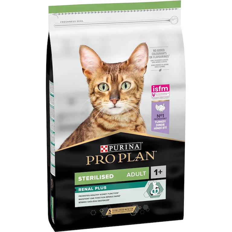 PRO PLAN OptiRenal Cat Sterilised Adult (1+) s ćuretinom, 1,5kg
