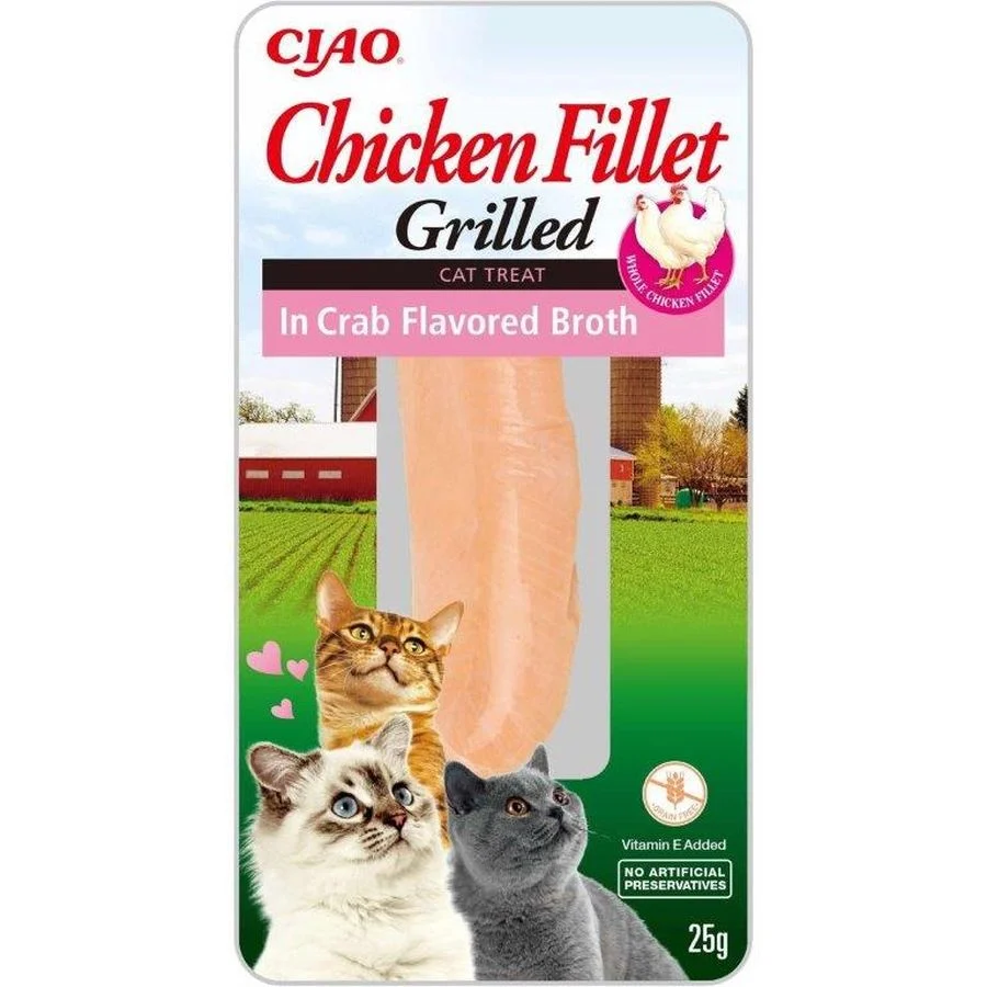 CIAO Cat Grilled Fillet, piletina u čorbi s aromom račića, 25g