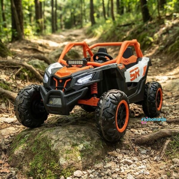 Veliki džip UTV 4×4 na akumulator 12V7Ah – Narandžasti (MB5604)