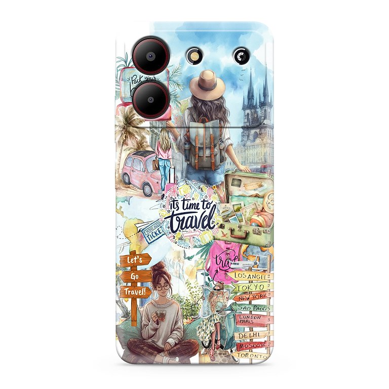 Futrola ultra tanki print providna za ZTE Blade A54 SP031 (MS)