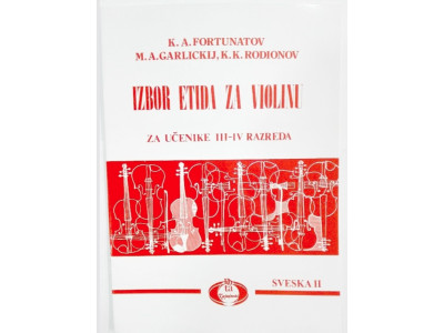 Literatura Garlickij, Rodionov, Fortunatov - Izbor etida za violinu. sv. 2