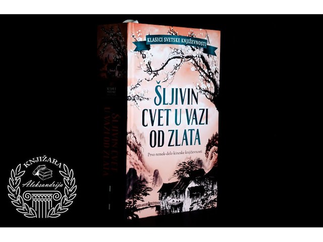 ŠLJIVIN CVET U VAZI OD ZLATA