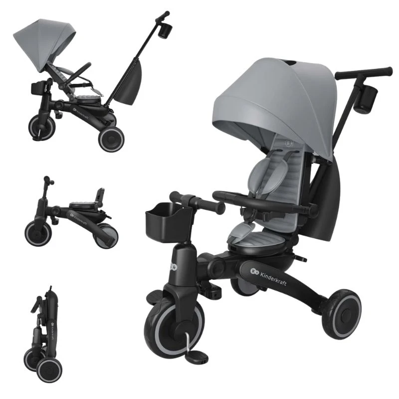 Kinderkraft tricikl za decu Jazz 3 Grey, 9m+