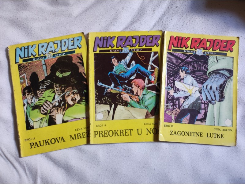 Nik Rajder Dnevnik lot od 3 stripa (Brojevi 12, 14, 16)