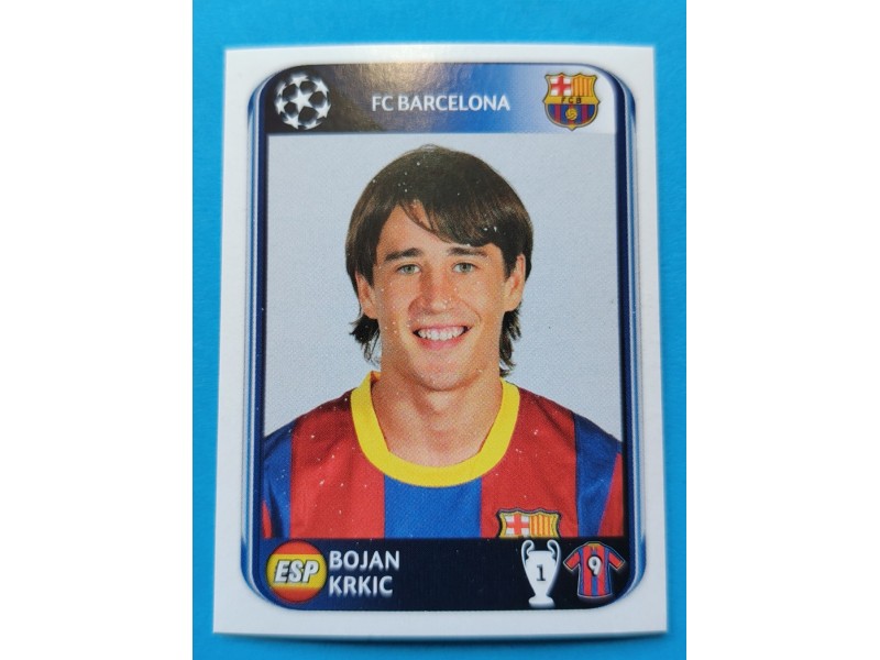 Liga Šampiona 2010-2011 Panini BOJAN KRKIC ROOKIE