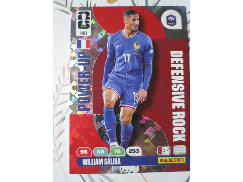 PANINI FIFA WORLD CUP 2026 WILLIAM SALIBA FRANCE 561