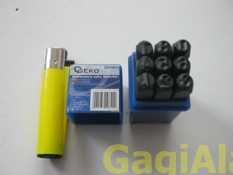 Brojevi za ukucavanje 6mm GEKO