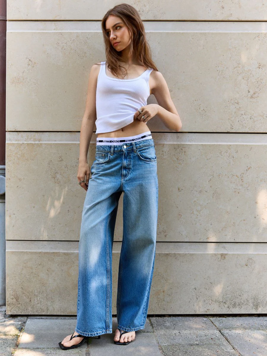 Baggy fit farmerke