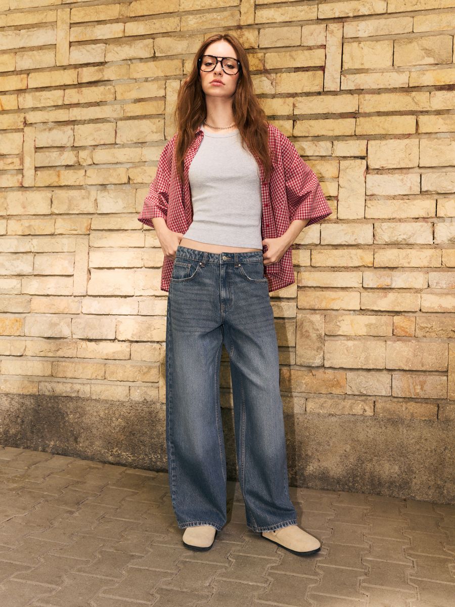 Baggy fit farmerke