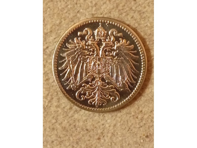 2 heller 1912g. austria, lepa kovanica